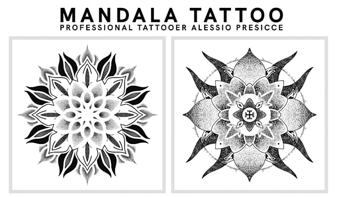 Design A Mandala Dotwork Geometric For Tattoo By Alessiopresicce Fiverr