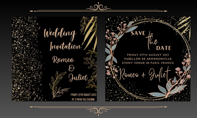 Design aesthetic cards and invitation for various occasions by Sineen ...