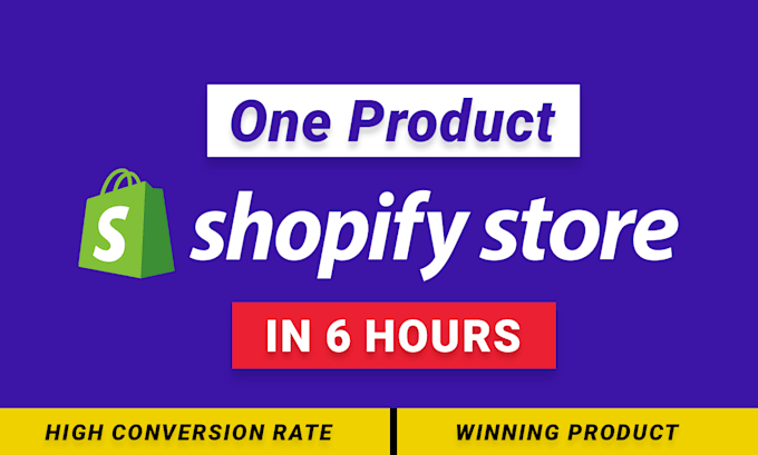 Create one product shopify store, dropshipping store by Podexpert | Fiverr