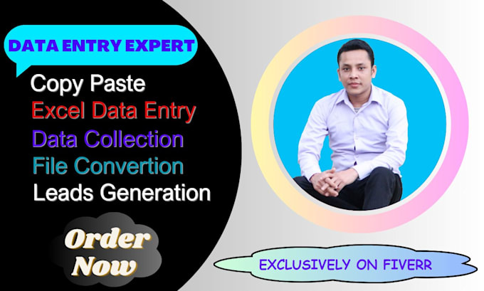 Do data entry, ms word, excel data, conversion, collection by Mdjasimuddin581 | Fiverr