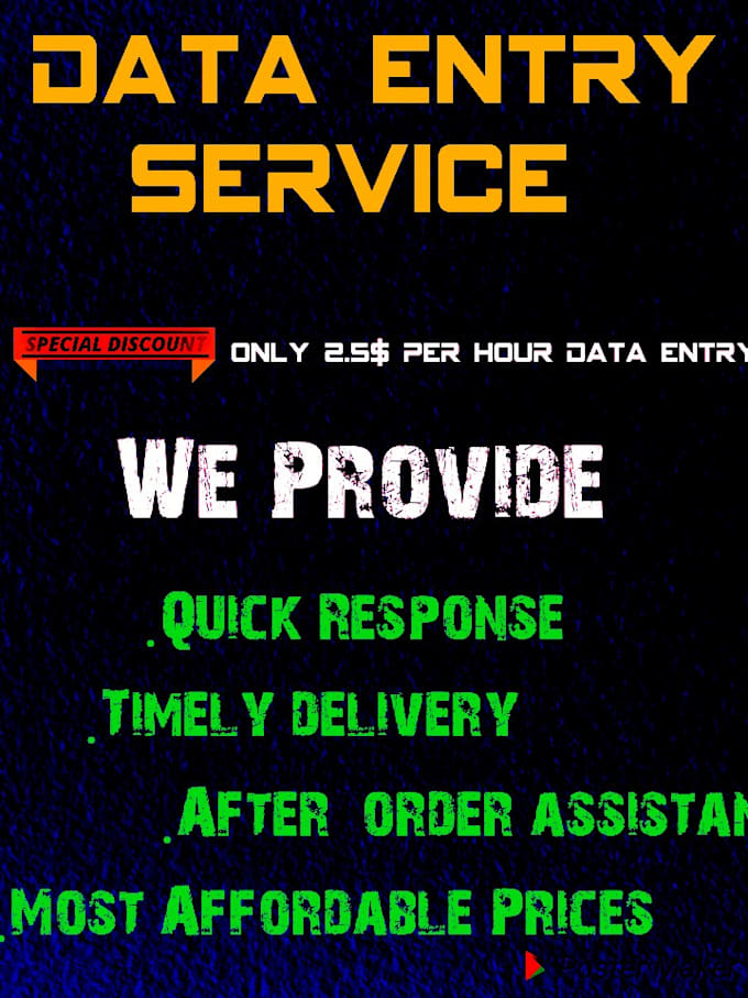 Do data entry service by Harrym191 | Fiverr