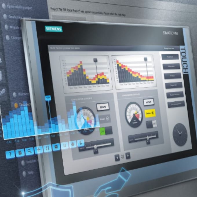 Program plc and hmi system with tia portal kop scl graph by ...
