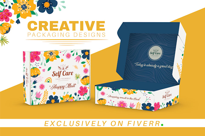 Do fantastic packaging box design with realistic 3d mockup