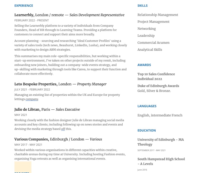 Review and write your cv by Career_coach77 | Fiverr