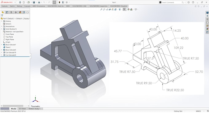 Do 3d Models 2d Drawings In Solidworks Fusion360 Inventor Catia And Cnc Program By Syedmujeeb0