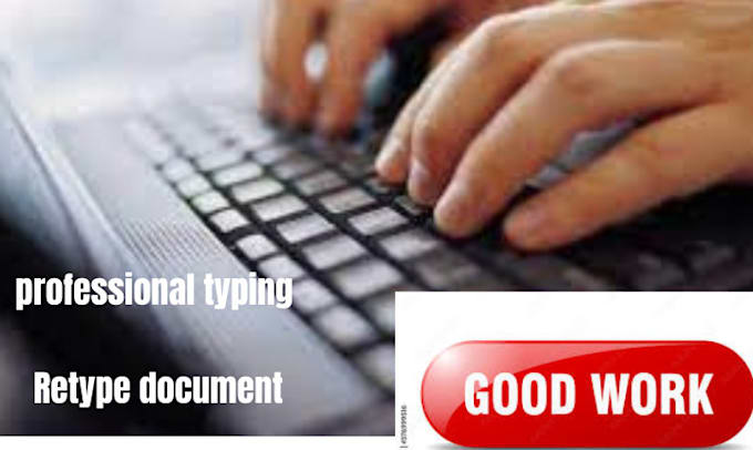Do professional typing work by Palakkojani | Fiverr
