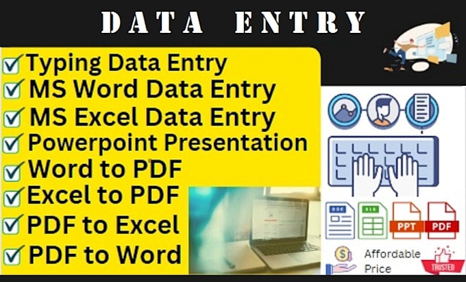 Do fast data entry by Techsoulinc | Fiverr