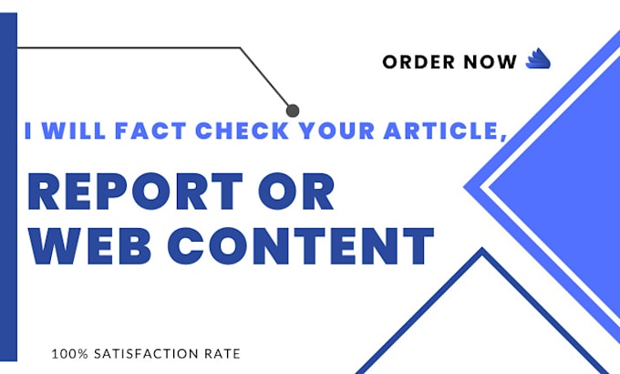 Fact check your article, report or web content by Belladenies | Fiverr