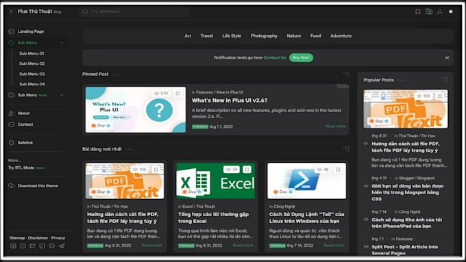 Make responsive and seo friendly ui based blogger template by Ddigitalworld | Fiverr