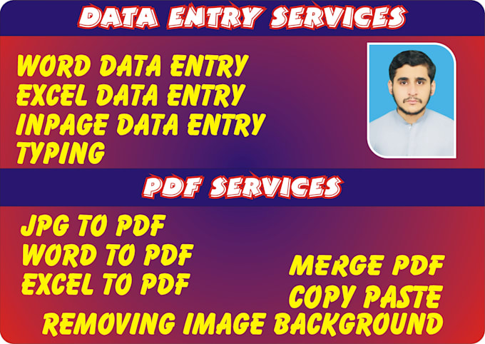 Do word, excel, inpage data entry, typing, copy paste, by Muhammad_haidar | Fiverr