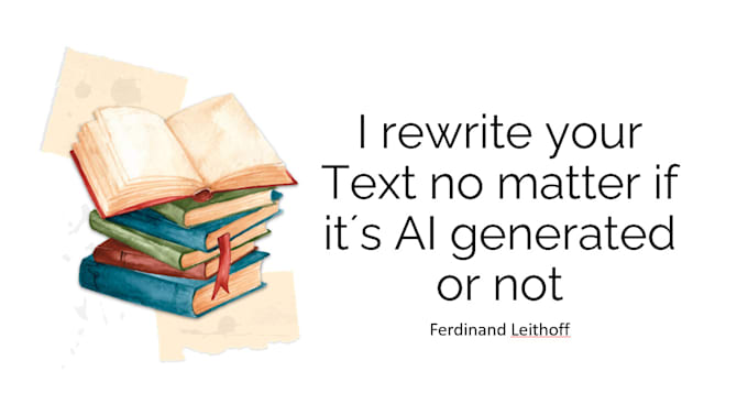 Rewrite and correct your ai written text by Ferdiii4life | Fiverr