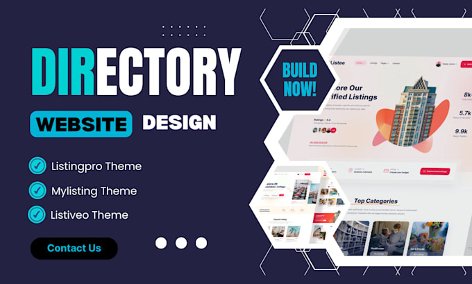 Expertly design and customize brilliant directory website, business ...