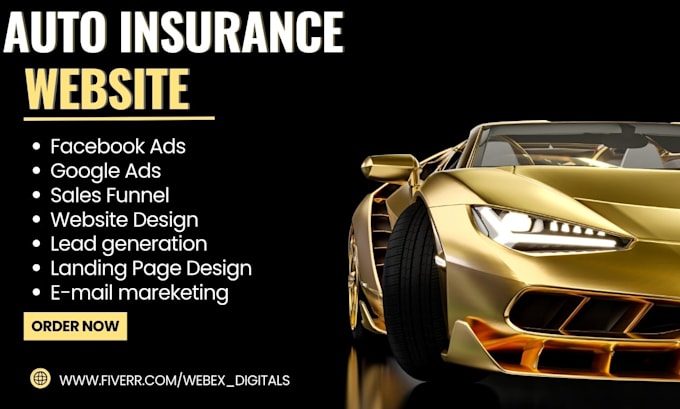 Design auto insurance website commercial auto liability insurance leads ...