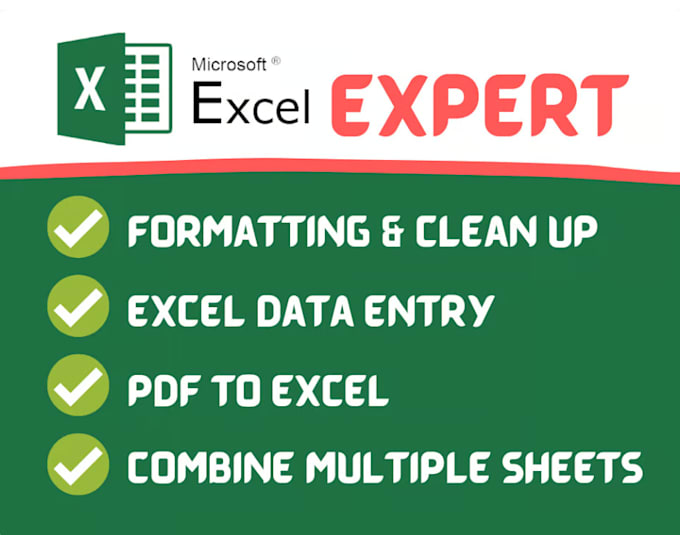 Help in microsoft excel data cleaning, spreadsheets, expert data entry ...