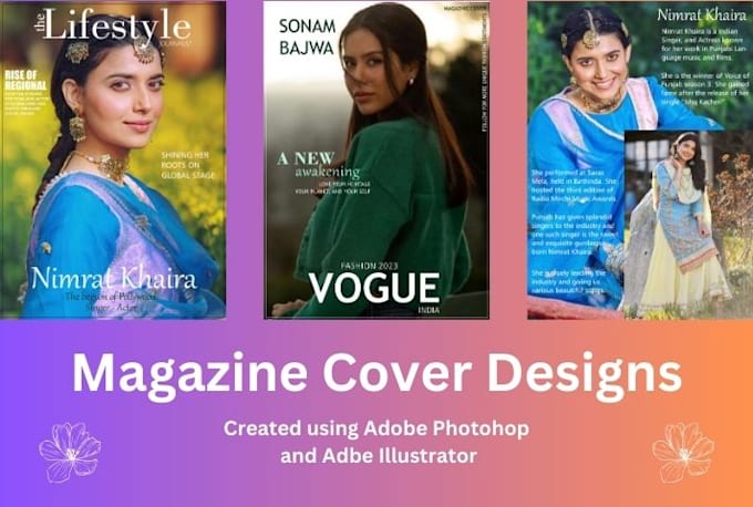 Create magazine cover designs and magazine pages by Riyakkr | Fiverr