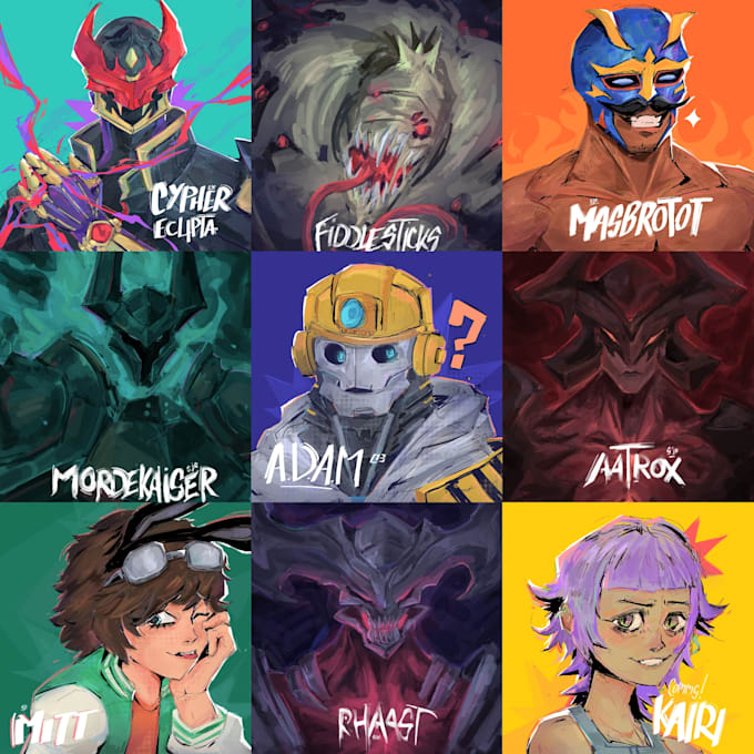 Do some sick character portrait art by Abdulaqil | Fiverr