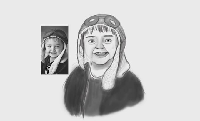 Draw a digital painting of your bust pose by Hojatpiran | Fiverr