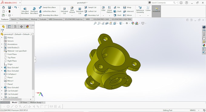 Make 3d models in solidworks your 2d drawings and, rendering by Dlstudi | Fiverr