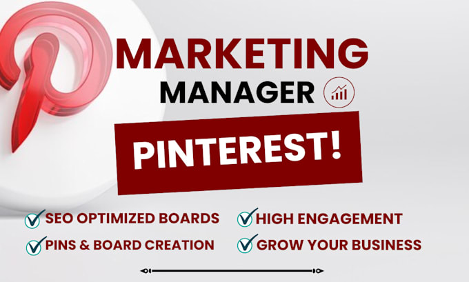 Be your pinterest marketing manager with seo optimized pins and boards by Seodoors | Fiverr