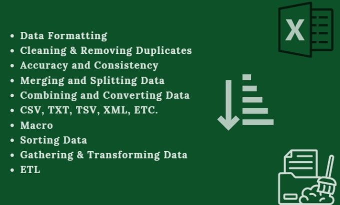 Do excel data formatting and cleaning by Suhaybtaher | Fiverr Do excel data formatting and cleaning by Suhaybtaher | Fiverr