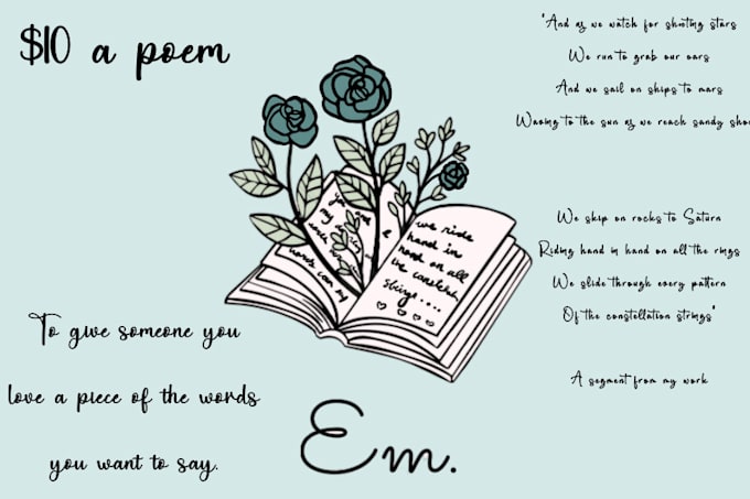 Write a personal poem about someone you love by Adhdsuprservice | Fiverr