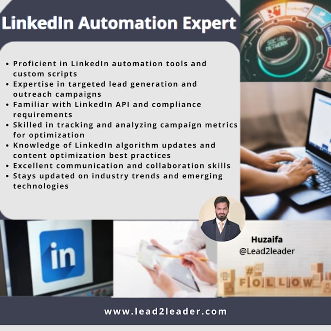 Identify tools for linkedin and email automation as per requirement by Huzaifa_ray | Fiverr
