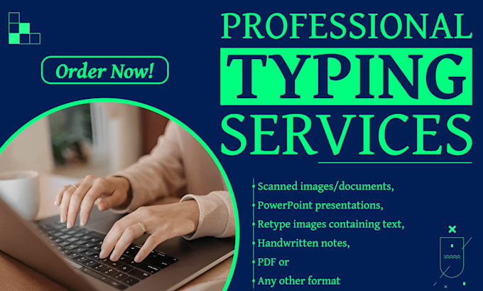 Provide professional, fast and accurate typing services by ...