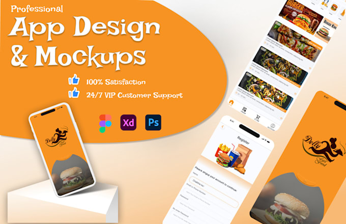 Create app ui design in 24 hours by Chalithabasula | Fiverr