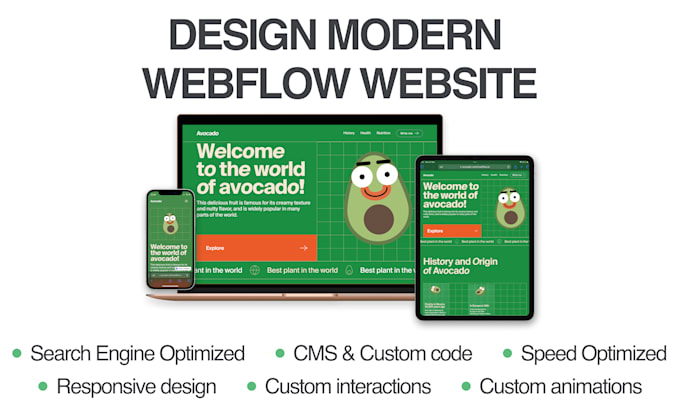 Design modern webflow website by Dmitry_frolov | Fiverr