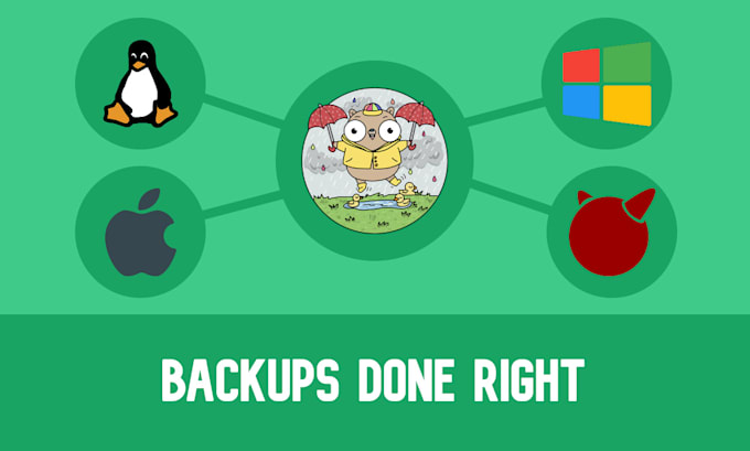 Set up encrypted backup and restore solution for windows, macos, linux or bsd by Philosloth | Fiverr