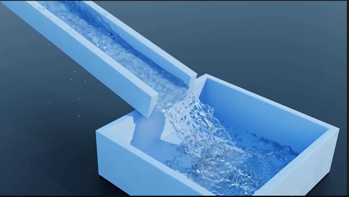 Do realistic 3d water simulation, fluid, 3d product animation, by ...