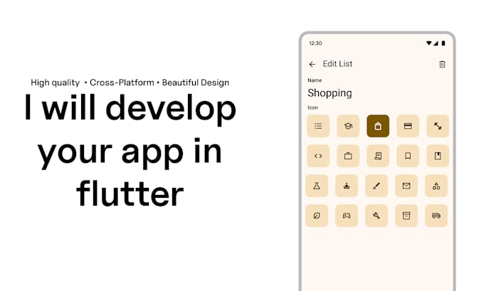 Create your flutter app with beautiful design by Roundedinfinity | Fiverr