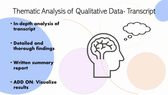 Do indepth thematic analysis of your qualitative data transcript by ...