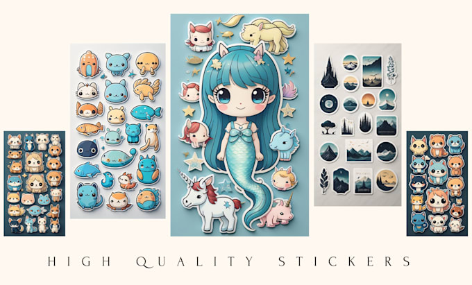 Create stunning custom stickers for you by Theartcreatore | Fiverr