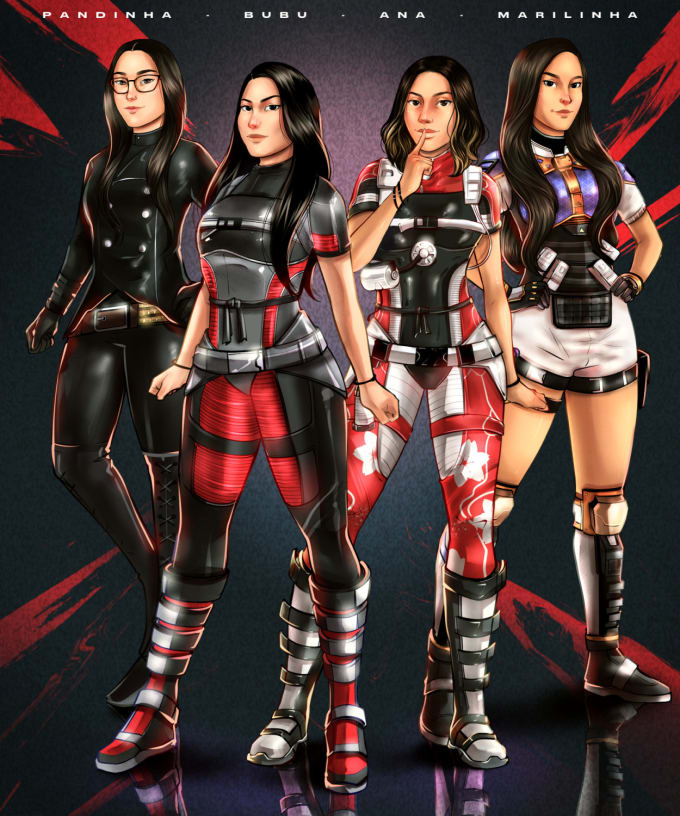 Create custom character illustrations by Draggony | Fiverr