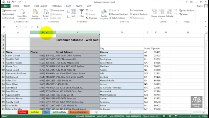 Split data in single excel cell into multiple column by Jyotikumbar ...