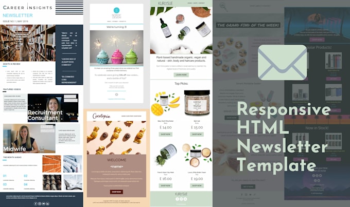 Do professional and responsive html email template with saving you time ...