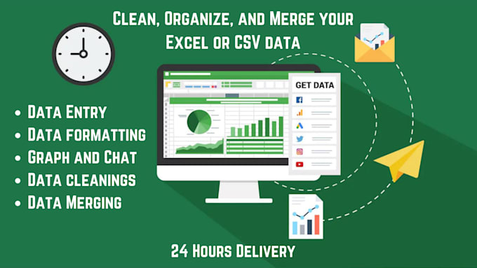 Clean, organize, and merge your excel or csv data by Kritijain112 | Fiverr