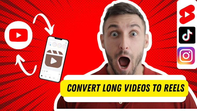 Convert long videos to reels, tiktok, instagram by Yusefkiro | Fiverr