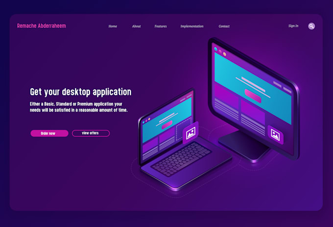 The perfect desktop application by Abderraheem_rmh | Fiverr