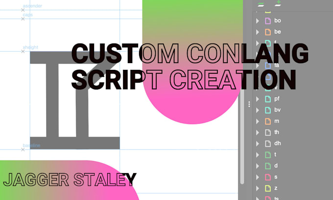 Create a personalized script for your conlang by Jaggerstaley | Fiverr