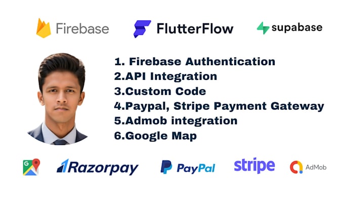 Build your android, ios app using flutterflow with supabase, firebase, apis by Muzahid117573 ...