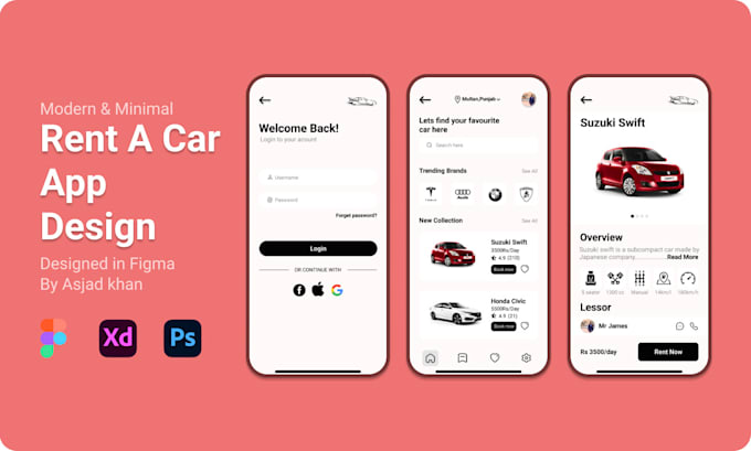 Do Web Ui Ux Mobile Ui Ux Design Prototype Figma Design Wireframe And