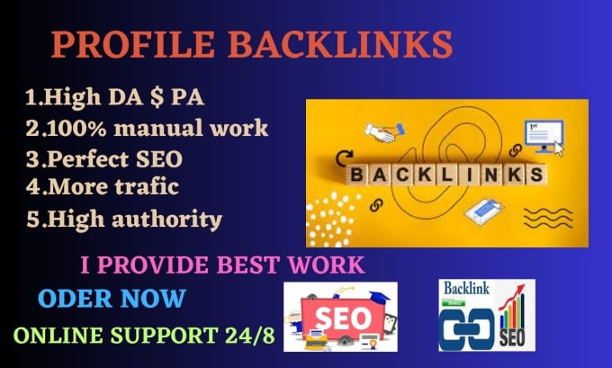 Build High Quality Profile Backlinks By Faria6474 Fiverr