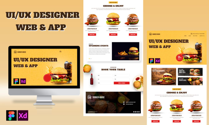 Design eye catching mobile and website ui ux design and wireframes by ...