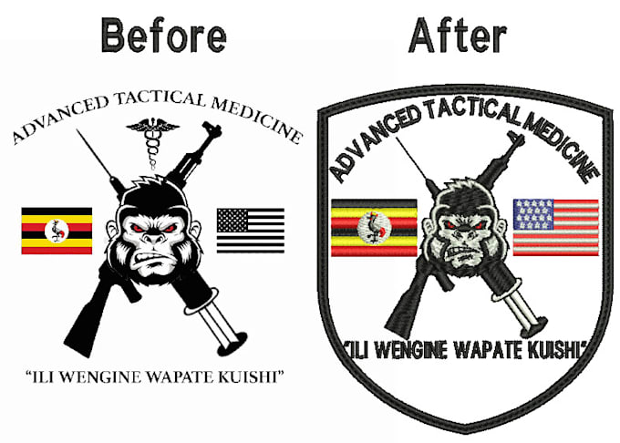 Do punch left chest design by Rizwanhussain88 | Fiverr