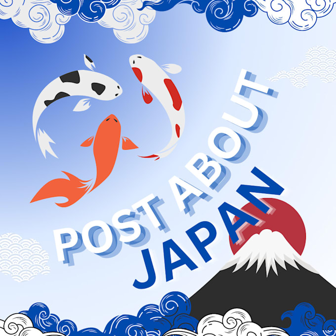 Design your japanese post by canva by Coconut1133 | Fiverr