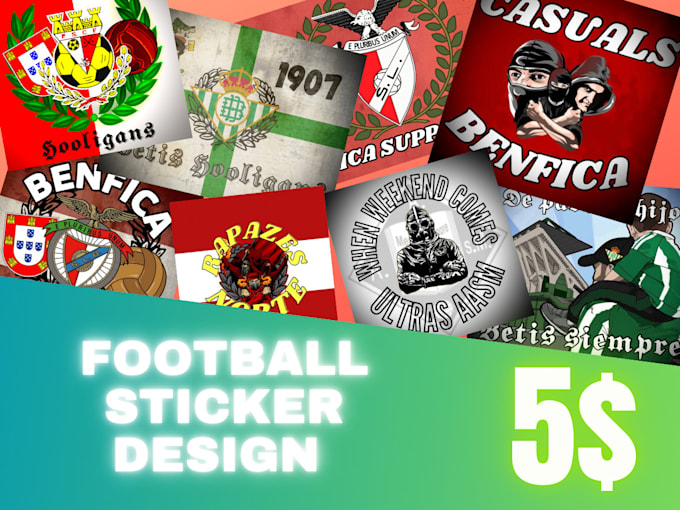 Create football ultras stickers by The38snowman | Fiverr