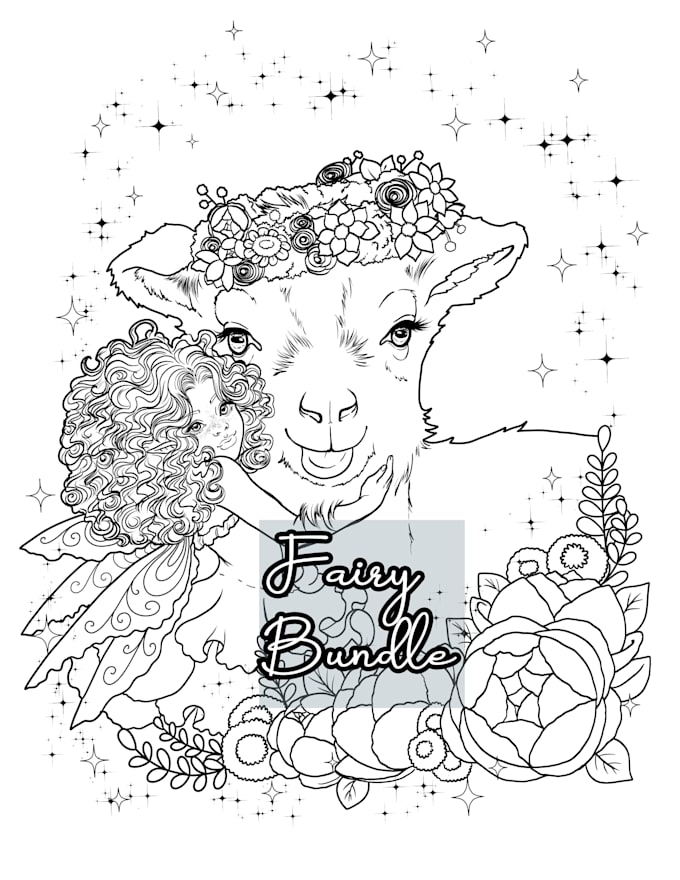 realistic fairy adult coloring pages