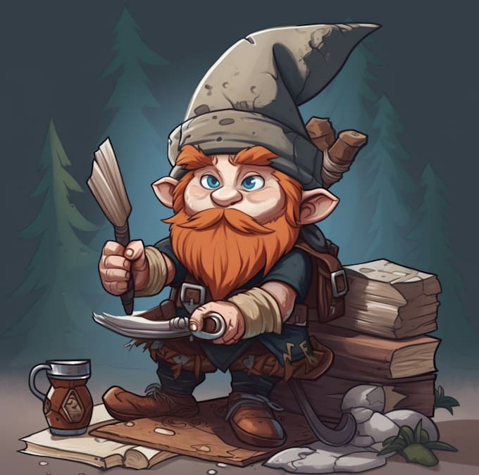 Draw dnd character art and dnd character art by Gireefeep | Fiverr